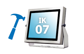 IP66/69K Protected 17" Stainless Steel Industrial Monitor with P-Cap ...